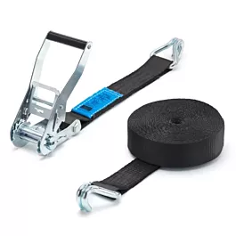 Sangle d’arrimage - 5T - 9m - 50mm - En 2 pièces - Crochets doigts ...