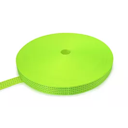 Polyester band - 50mm - 6000kg - Rol - 100m - 4 strepen - Fluogeel ...