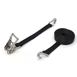 Spanband - 1,5T - 6,5m - 35mm - 2-delig - Ratel en spitshaken - RVS ...