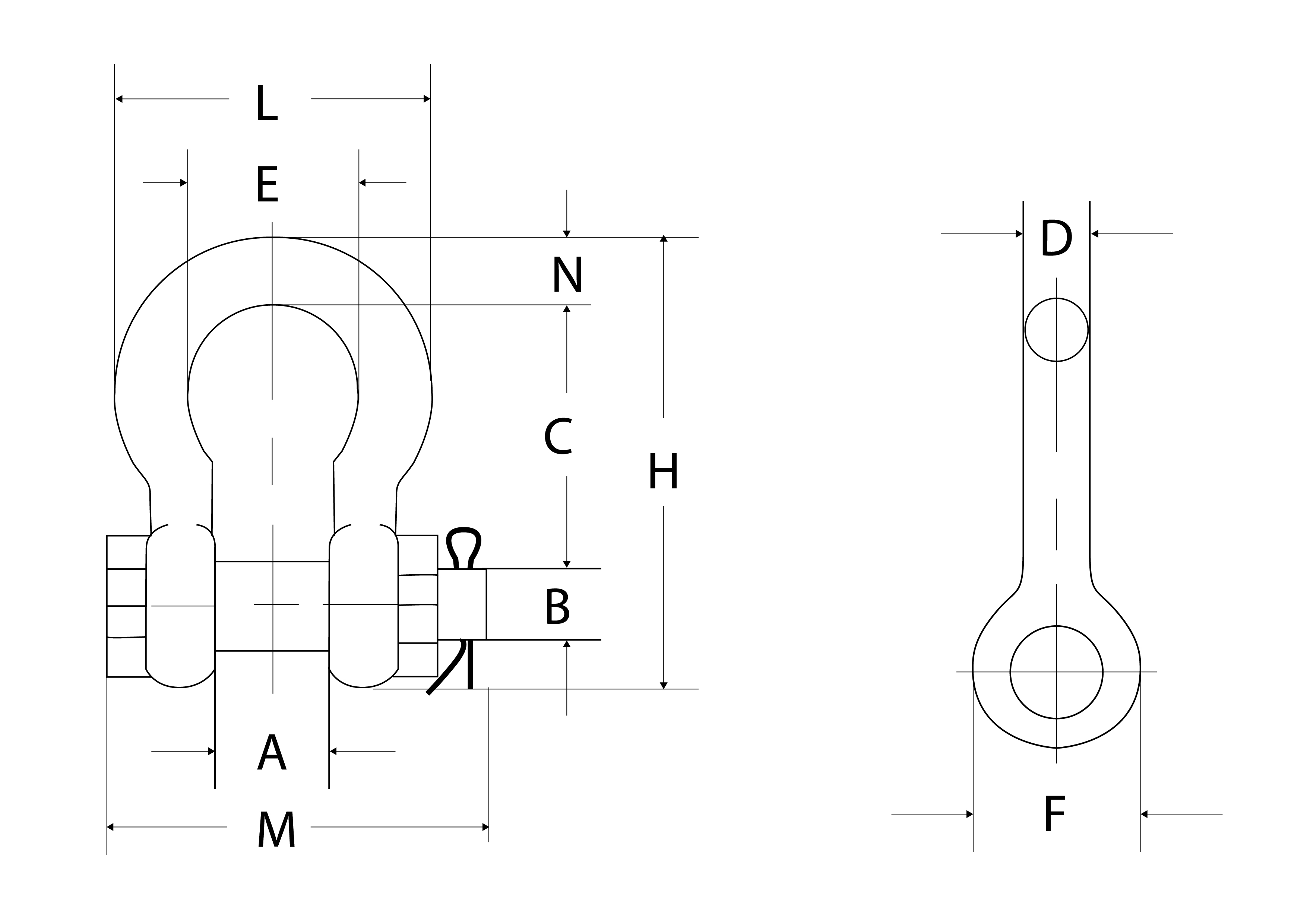 Crosby Manille lyre à axe boulonné goupillé - G-2130 | Sangles sur ...